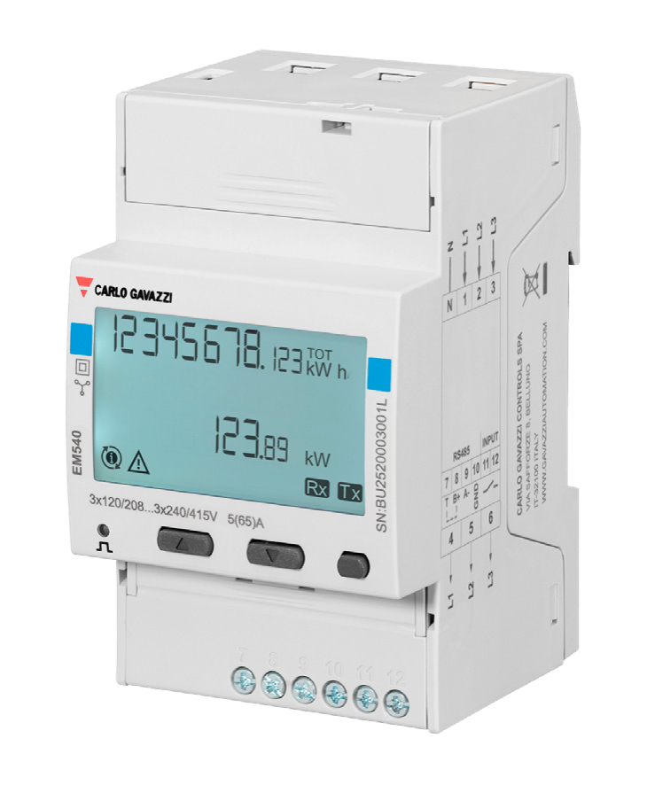 Energy Meter EM540 - 3 phase - max 65A/phase | Off-Grid Services